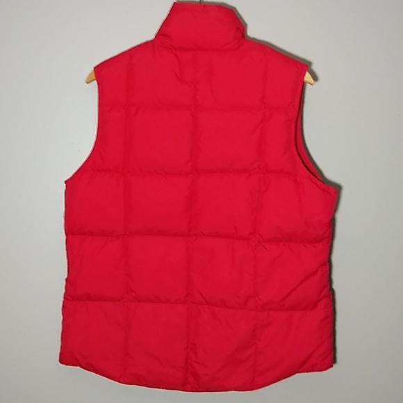 Lands' End | Jackets & Coats | Lands End Red Down Vest M 12 Puffer ...
